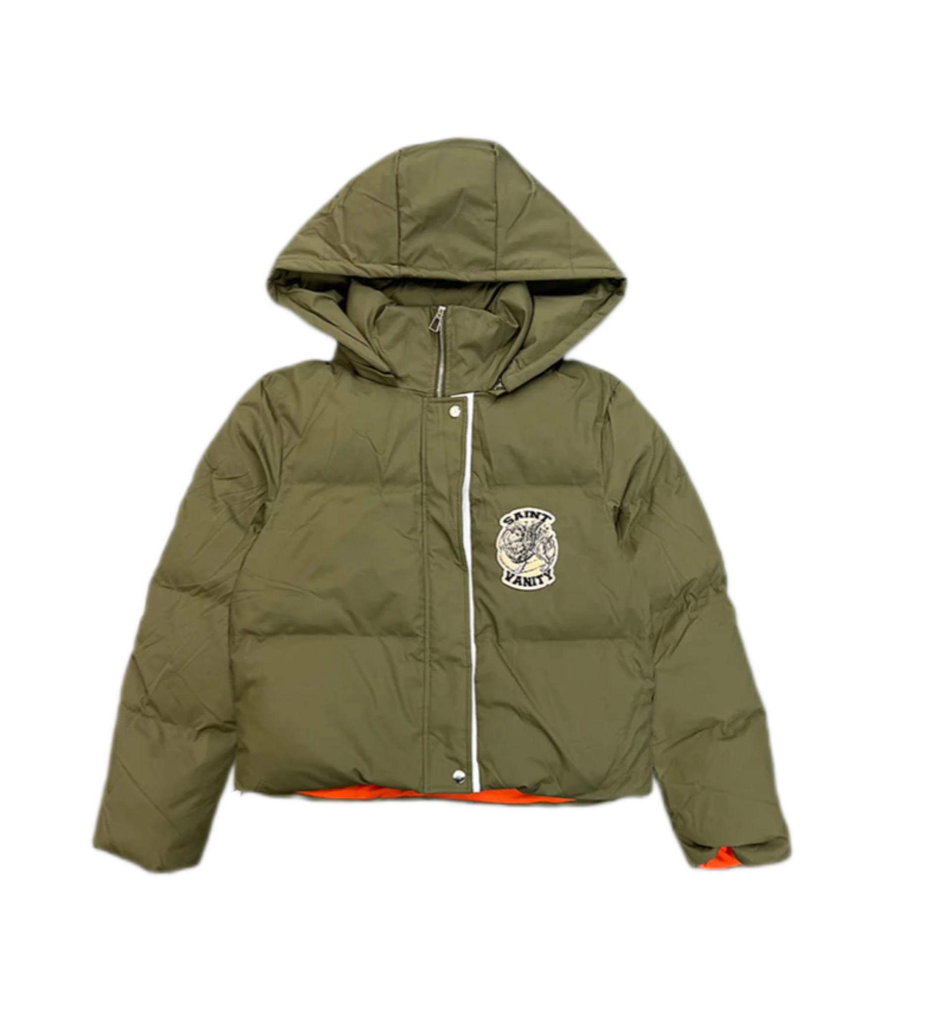Saint Vanity Puffer Jacket Olive – The Vault